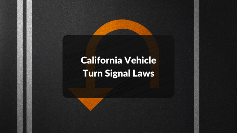 California Vehicle Turn Signal Laws - DrivingTips.com