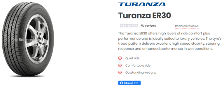 Bridgestone Turanza ER30 Review